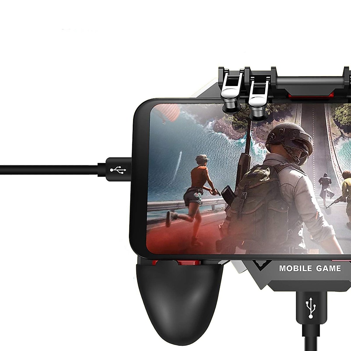 Newseego Mobile Game Controller, [Upgrade] Phone Controller Gamepad with L1R1 6 Fingers Trigger for Shooter Sensitive and Aim Trigger Controller for Android & iOS for Knives Out