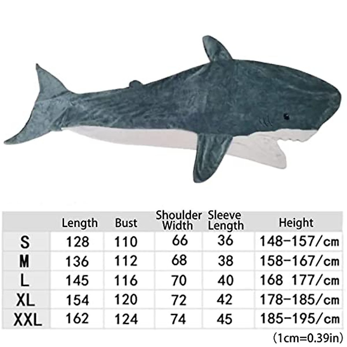 VAHIGCY Shark Blanket Adult - Wearable Shark Blanket Super Soft Cozy Flannel Hoodie - Shark Onesie Blanket Hoodie