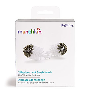 Munchkin® Shine™ Stainless Steel Bottle Brush Refills, 2 Pack