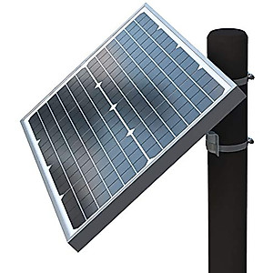 Ghost Controls 30 Watt Monocrystalline Solar Panel Kit for Automatic Gate Opener Systems Model AX30