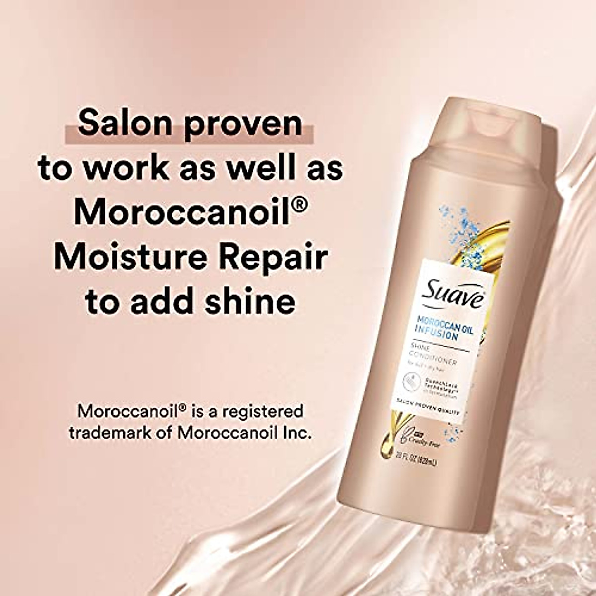 Suave Professionals Shine Conditioner, Moroccan Infusion, 28 Fl Oz (Pack of 4)