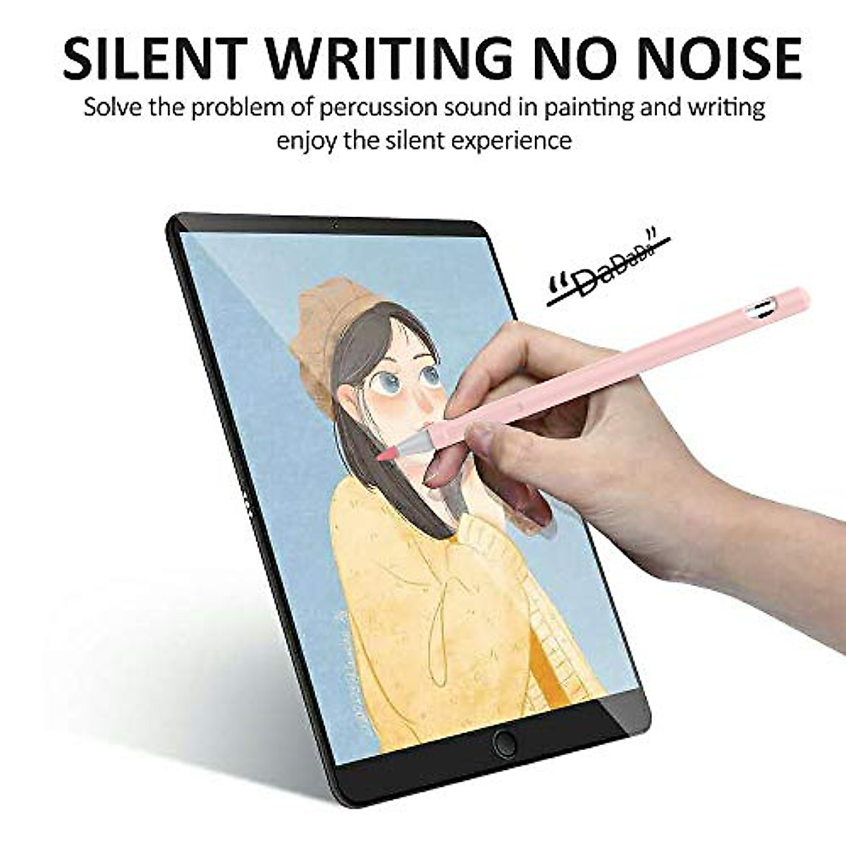 Silicone Soft Protective Case Cover Silicone Sleeve Compatible with Apple Pencil 1st Generation