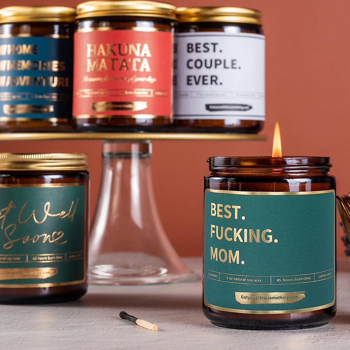 Mom Birthday Gifts | Funny Lavender Candle for Mom | Unique Gifts for Mom from Daughter, Son, Children | Fun Gift Idea for Mom's Birthday, New Mom | Cute Present from Kids for Cool Moms