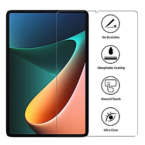 XunyLyee [2 Pack] Screen Protector Compatible with Xiaomi Pad 5, Tempered Glass Film for Xiaomi Pad 5 Pro (11 Inch) [Easy Installation]