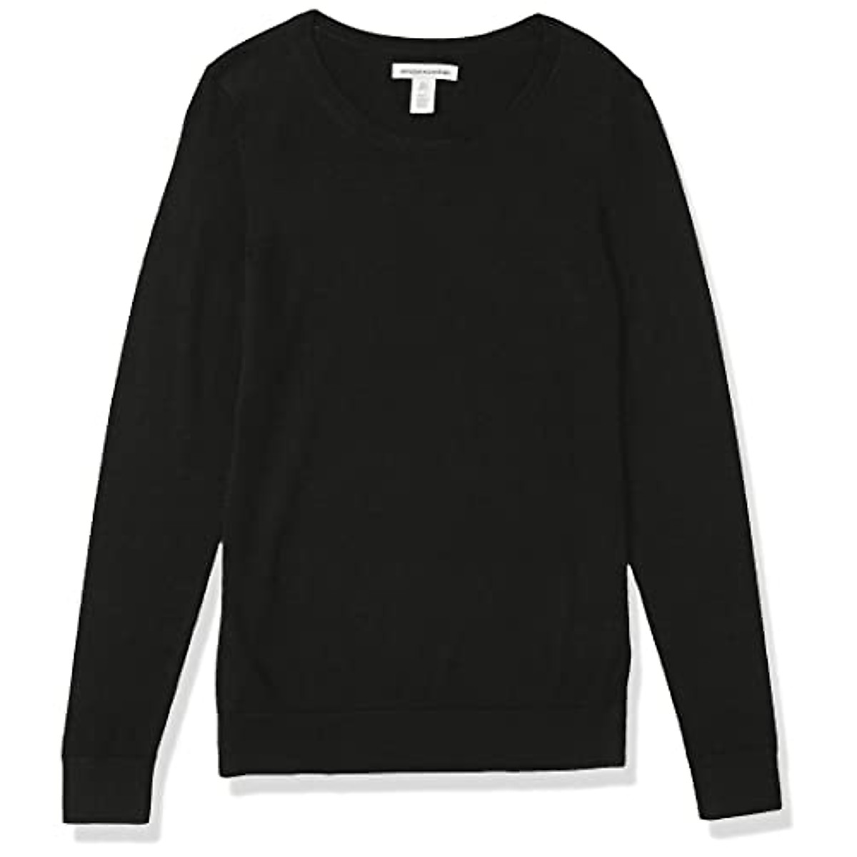 Amazon Essentials Women's Long-Sleeve Lightweight Crewneck Sweater (Available in Plus Size), Black, X-Large