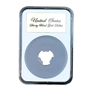 Ursae Minoris Elite Certified-Style Coin Holder for US $1 Liberty Head Type 1 Gold Dollar 1849 – 1854 (Also Mexico 2 Peso Gold 1919 – 1948)