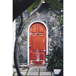 Toro del Oro - House Number - Number for House, Glazed Ceramic, Hand Painted Spanish Technique Cuerda Seca, Names and Addresses, Mosaic Pattern 5.5 x 10.5 cm (5)