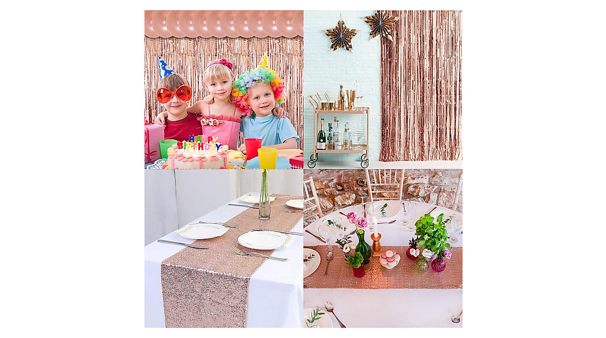 Rose Gold Party Decorations Set | Elegant Birthday & Wedding Supplies