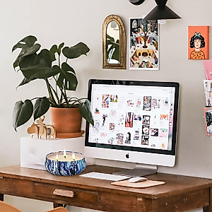 Citronella Candles, Long Burning 3-Wick Candles, Indoor & Outdoor Large Candles 13.5 OZ Set of 2, Camping Huge Candle, Pure Essential Oil, Natural Soy Wax Candle Bulk for Outside Garden Yard Balcony