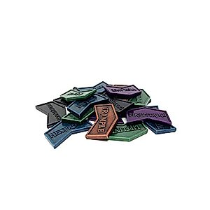 Citadel Black MTG Keyword Counters Set of 24 Metal Tokens - with Velvet Drawstring Pouch, Antique Metal Finish Tokens, Magic: The Gathering, New 2022 Update