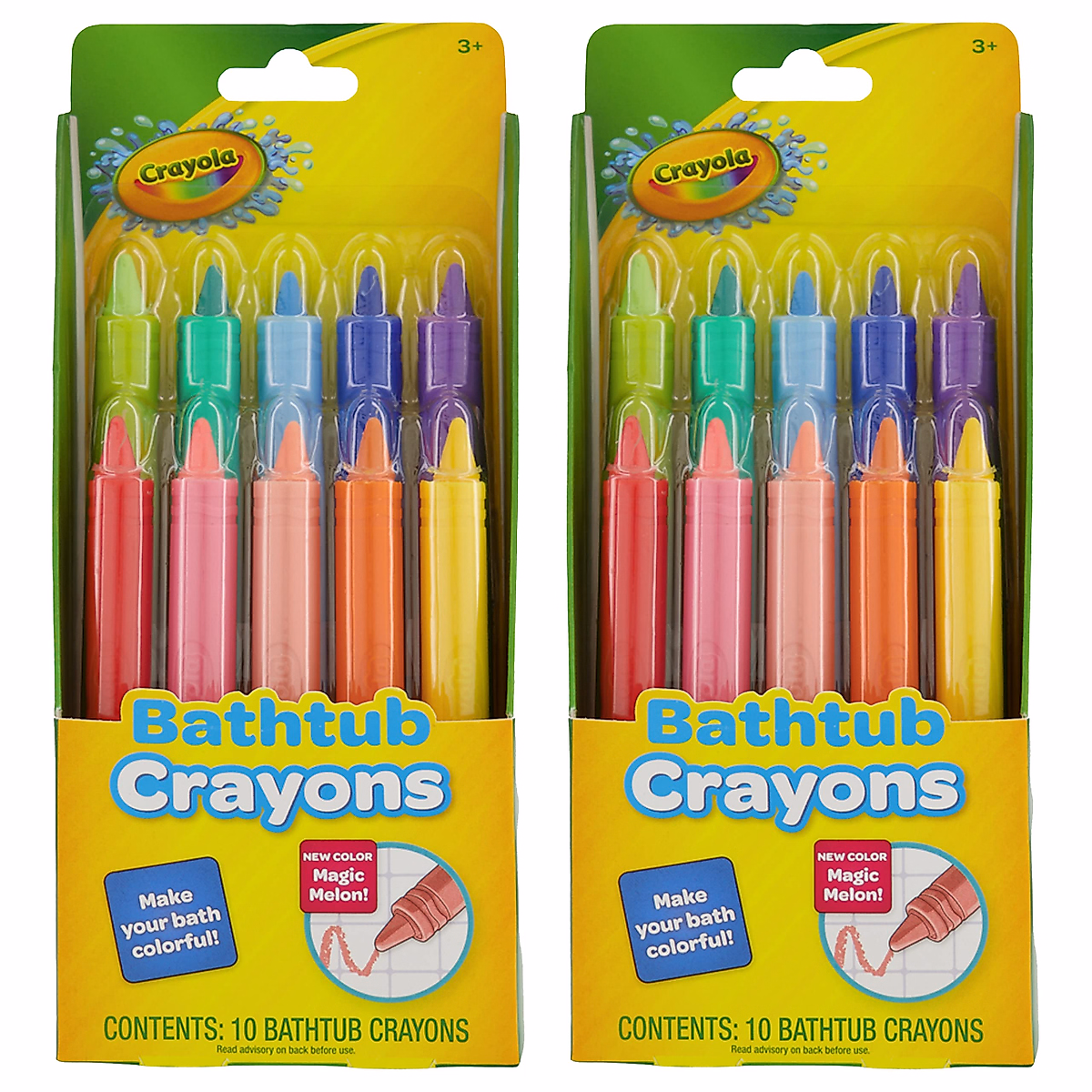 Crayola Taste Beauty Bathtub Markers, Washable Markers for Kids’ Bath Time, 2 pack Bundle