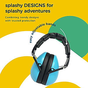 BANZ Kids Headphones – Hearing Protection Earmuffs For Children – ADJUSTABLE headband to fit all ages – Protect Kids Ears – Block Noise – Fireworks – Sporting Events – Concerts – Movies (Blue)