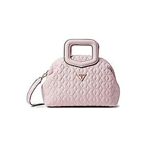 GUESS Errin Small Frame Clutch Powder Pink Logo One Size