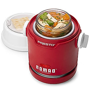Presto 06015 Nomad Mason Traveling, Portable Food Warmer, 1 Pint Jar, Red
