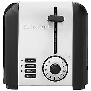 Cuisinart CPT-320P1 2-Slice Brushed Stainless Hybrid Toaster, Stainless Steel