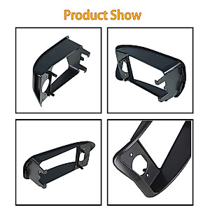 WFLNHB Black Headlight Bezels Passenger Driver 1016880+Pass 1016879 Replacement for Club Car Golf Cart DS 1993+