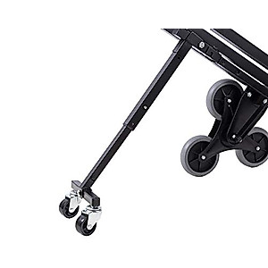 MroLife Foldable Stair Climbing Cart, Heavy-Duty Dolly 350lbs Load Capacity, Foldable Dolly Cart with 10 Wheels,Stair Climber Hand Trucks with Adjustable Handle