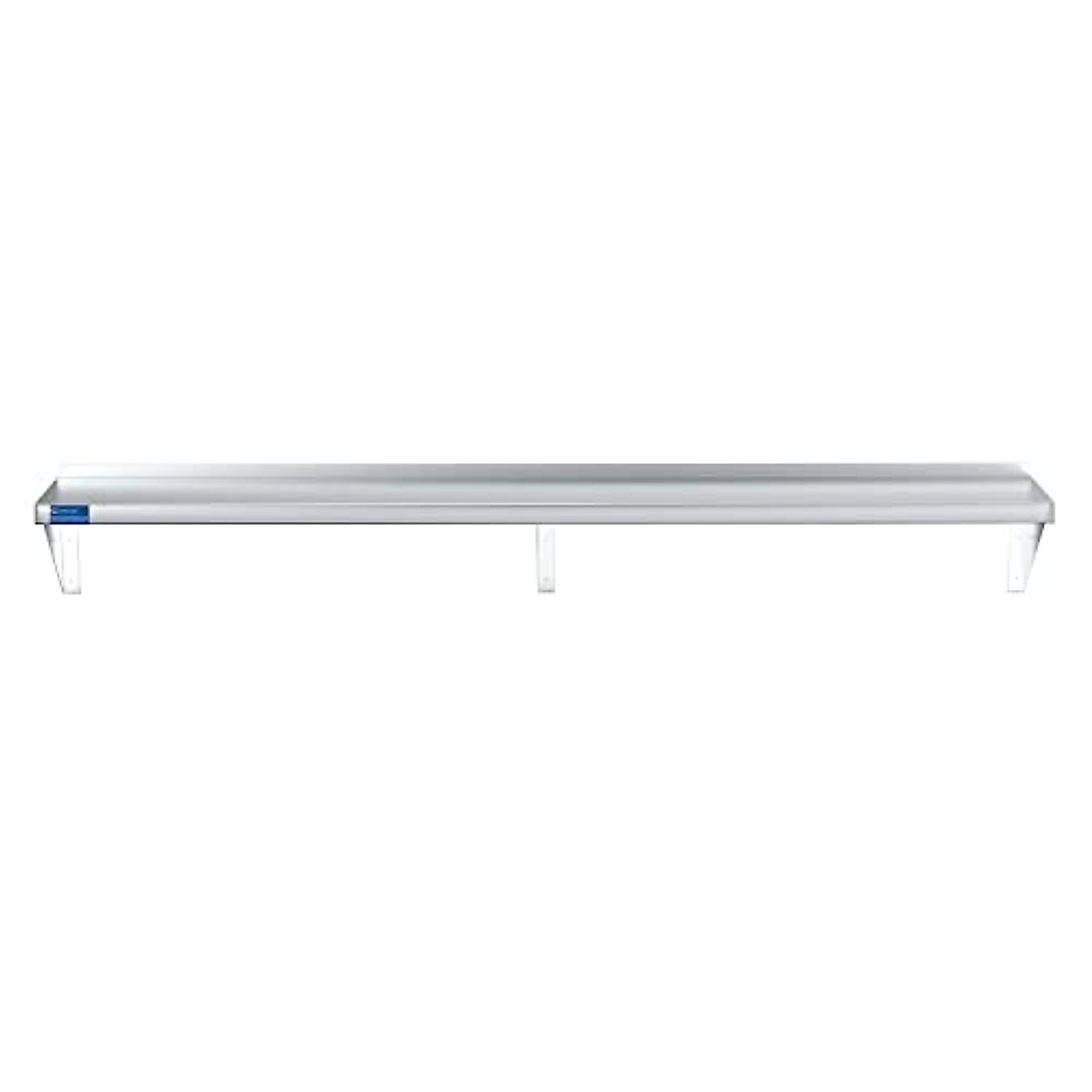 AmGood 12" Width x 72" Length | Stainless Steel Wall Shelf | Square Edge | Metal Shelving | Heavy Duty | Commercial Grade | Wall Mount | NSF Certified