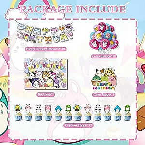 Classic Party Supplies - Cute Birthday Decorations include Balloons, Banner, Cake Topper, Cupcake Toppers for Fans Kids Boys Girls Cumpleanos Party