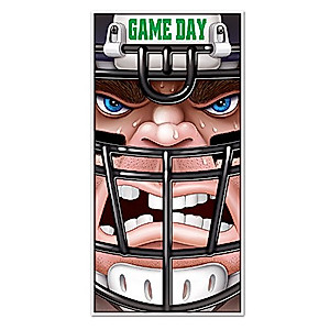 Beistle Football Door Cover, 30 by 5-Feet, Multicolor