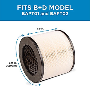 BLACK+DECKER AF1 Replacement Filter, White