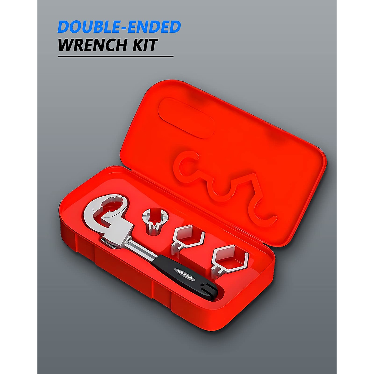 Universal Adjustable Double-Ended Wrench - Multifunctional Bathroom Wrench, Universal Pipe Wrench, Crescent Wrench Sets Hand Tool for Water Pipe Repair & Home Accessories