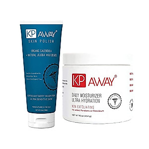 KPAway Keratosis Pilaris Lipid Repair Emollient + KPAway Skin Polish Gentle Exfoliating Body Wash