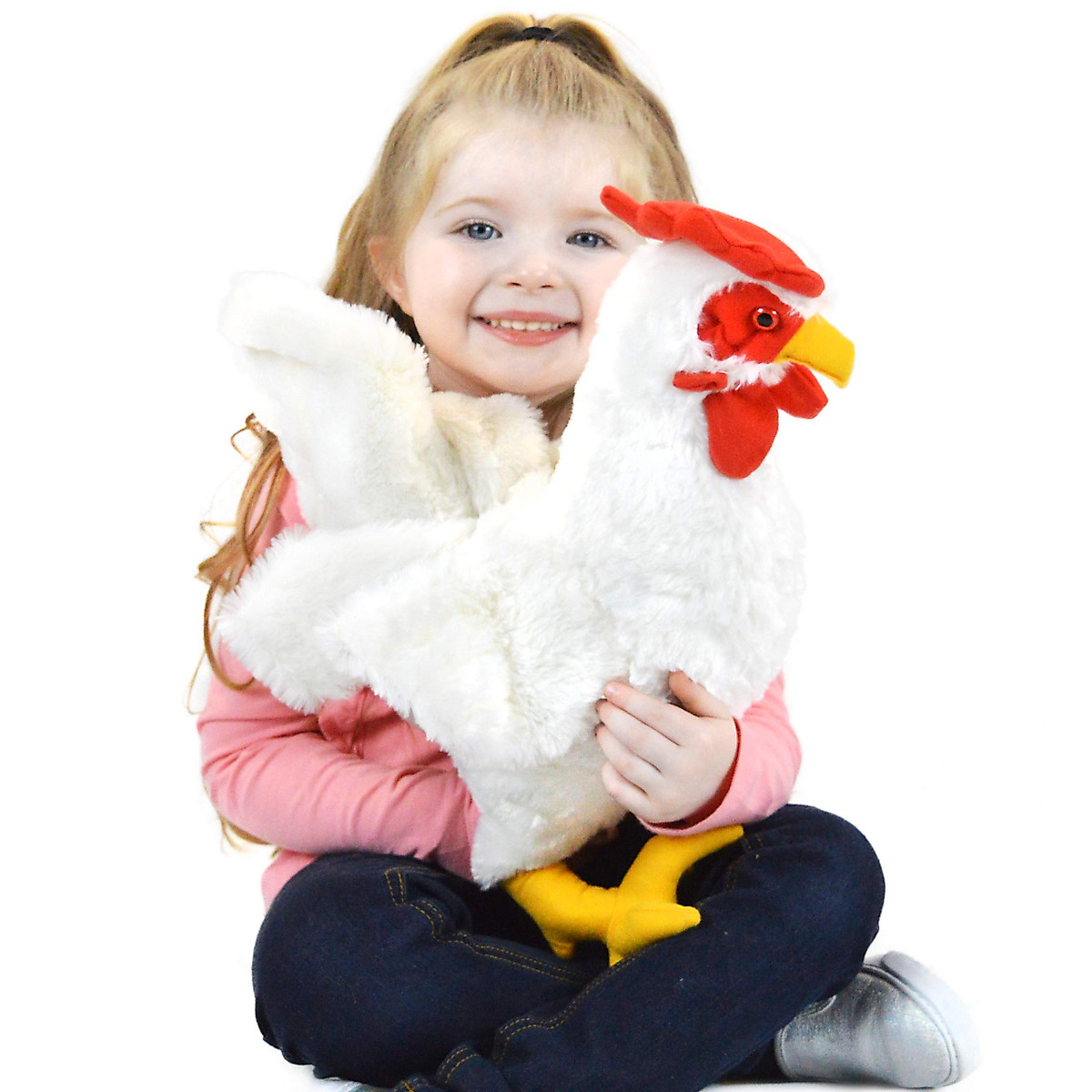 VIAHART Heidi The Hen - 16 Inch Large Chicken Stuffed Animal Plush Rooster - by TigerHart Toys