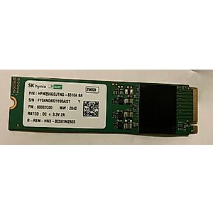 SK Hynix 256GB PCIe NVMe M.2 2280 SSD Internal Solid State Drive HFM256GDJTNG-8310A OEM Package