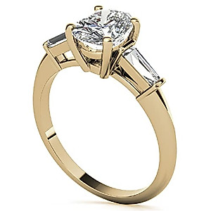 925 Silver, 10K/14K/18K Solid Gold Moissanite Engagement Ring, 5 CT Oval Cut Handmade Solitaire Ring Diamond Wedding Ring for Womans, Birthday Gift, VVS1 Colorless