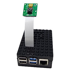 Raspberry Pi 4 Case - Pi-Blox Enclosure (Black)