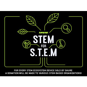 Shure Stem Wall Speakerphone, 15 Built-in Microphones, 2 Full-Range Speakers/Subwoofers