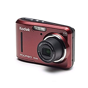 Kodak PIXPRO FZ43 Friendly Zoom (Red) with 16GB SD Card Bundle (2 Items)