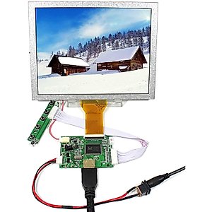VSDISPLAY 8 inch EJ080NA-05A LCD Screen 8" 800x600 Display Monitor Work with HD-MI LCD Controller Driver Board