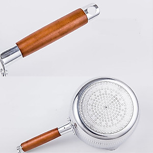 Yukihira Saucepan, Traditional Japanese Yukihira Pot Stainless Steel Saucepan Milk Sauce Pan Wooden Handle (7 inch 1.7 Quart)