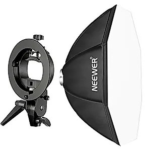 Neewer 32x32 inches/ 80x80 Centimeters Octagonal Speedlite Softbox with S-Type Bracket Holder, Bowens Mount for Nikon, Canon, Sony, Pentax, Olympus, Panasonic and Other Strobe Flashes