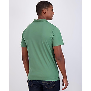 Real Essentials 3 Pack Mens Dry Dri Fit Polo Shirt Short Sleeve Golf Tennis Active Athletic Performance Work Sports Collared Business Casual Tee