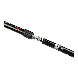 Pair 2 Trekking Walking Hiking Sticks Poles Alpenstock Anti-Shock 65-135cm Black