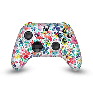 Head Case Designs Officially Licensed Ninola Colorful Petals Spring Art Mix Matte Vinyl Sticker Gaming Skin Case Cover Compatible with Xbox Series X / S Controller