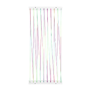 PHOENANCEE Stuffed Animal Storage,Stuff Animals Organizer for Plushies Toy Holder Net Zoo for Kids Nursery Playroom Bedroom,Save Space,Length Adjustable,Upgraded(White)