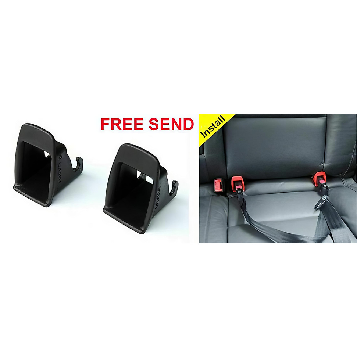 MASO Universal Car Child Seat Restraint Anchor Mounting Kit for ISOFIX Seat Belt Connector