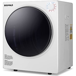Bouwald 2.0 cu.ft Electric Compact Portable Clothes Laundry Dryer with Stainless Steel Tub Apartment dryer 110V 800W
