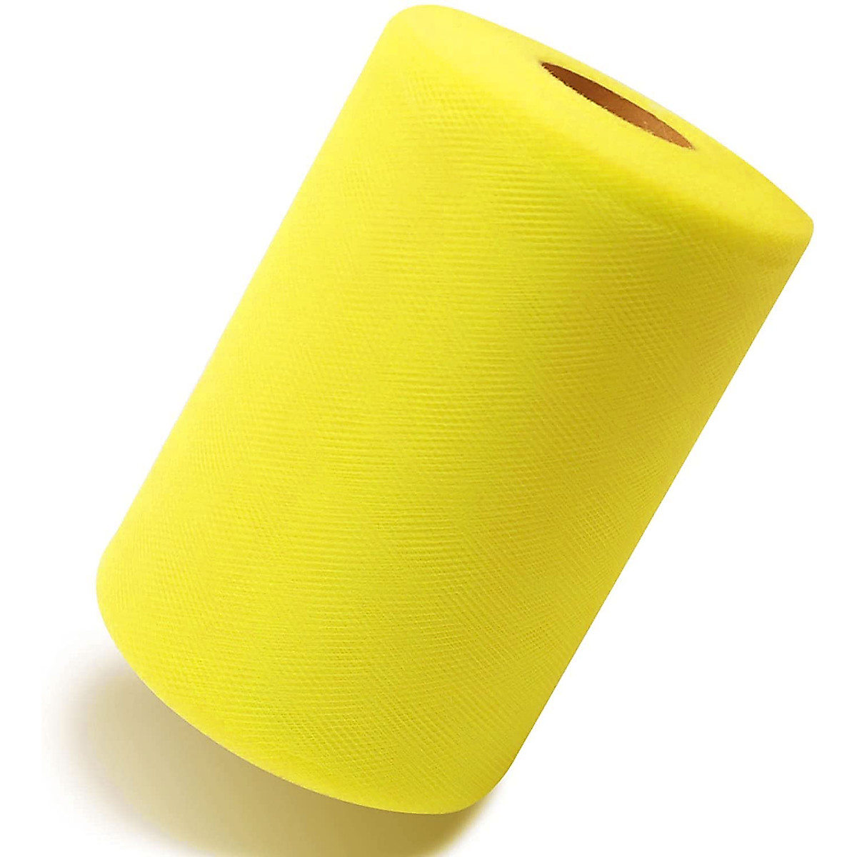Yellow Tulle Fabric Roll 6 Inch X 300 FT (100 Yards) Matte Tulle Ribbon Netting Mesh Spool for DIY Tutu Skirt Wedding Bow Gift Wrapping Baby Shower Christmas Party Halloween Decorations