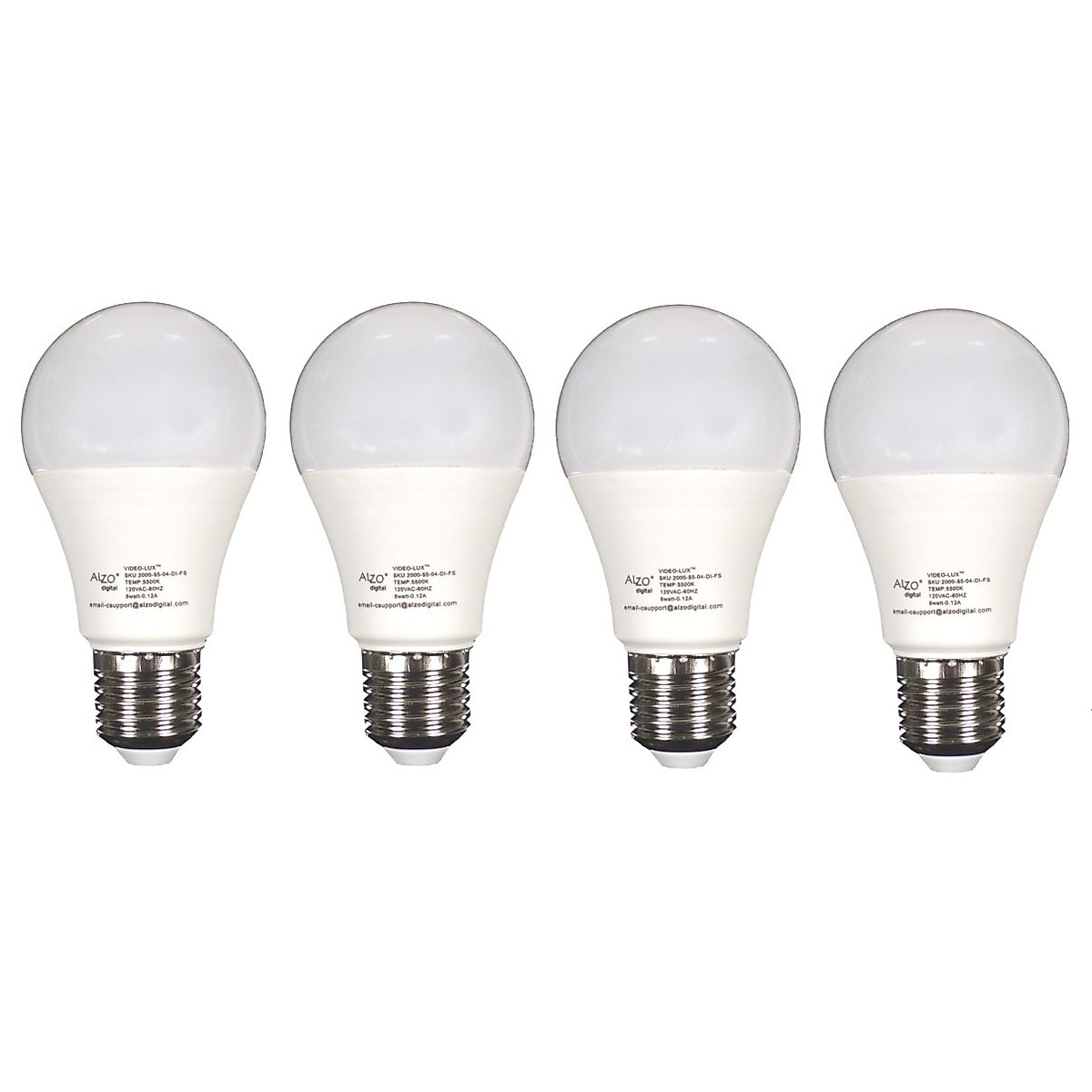 ALZO 15W (140W) Joyous Light® Dimmable Full Spectrum LED Light Bulb 5500K CRI> 93,120V - Pack of 4