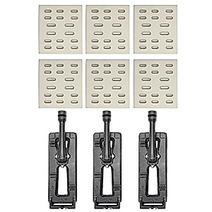 Hongso 8" x 7.25" Ceramic Radiant Heat Plate and 16" Cast Iron Burner Replacement Parts for Members Mark Y0101XC, Grand Hall Y0660 Grills