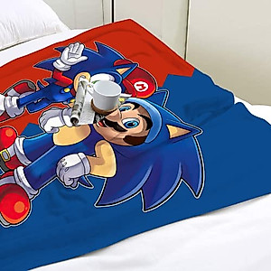 Anime Blanket Ultra-Soft Flannel Fleece Throw Blanket Cozy Plush Bedding for Bed Sofa Kids Adults (Pic 1, 50 x 40 inches)