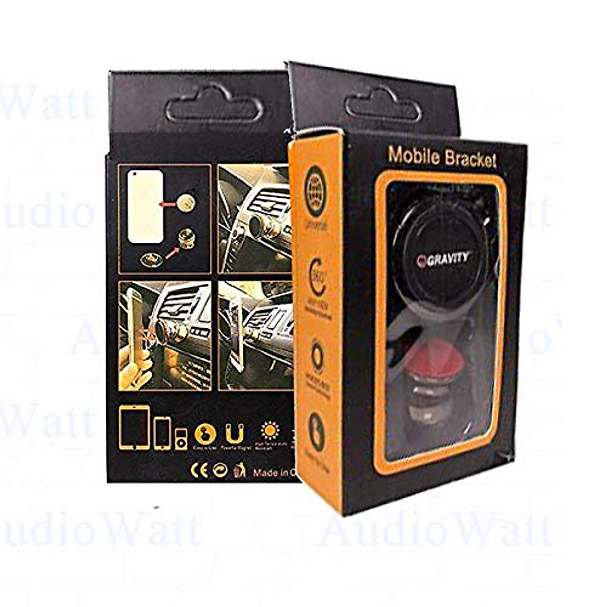 Pioneer DEH-S1200UB Single DIN in-Dash CD Receiver with Pioneer ARC App and USB Control for Android Phones with Gravity Magnet Phone Holder Bundle