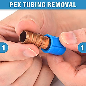 iCrimp ICP-CT02 PEX Crimp Fitting Removal Tool for Removing 1/2-in, 3/4-in, 1-in PEX Copper Crimp Rings & Stainless Steel Cinch Clamps