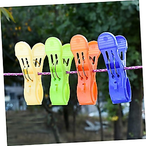 Zerodeko 48 Pcs Mini for Kids Clamp Tarp Clips Rope Clamp Bike Helmet Decorations Beach Tent Clothes Peg Clip Dress Guard Bike Cord Grip Tent Snaps Clothespin Camping