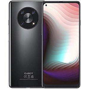 CUBOT Smartphones Unlocked with 6.95" Large Screen, 48MP Triple Camera, 5000 mAh Battery, 4GB/64GB (256GB Extension), 4G Dual SIM, NFC, Face ID (Black)
